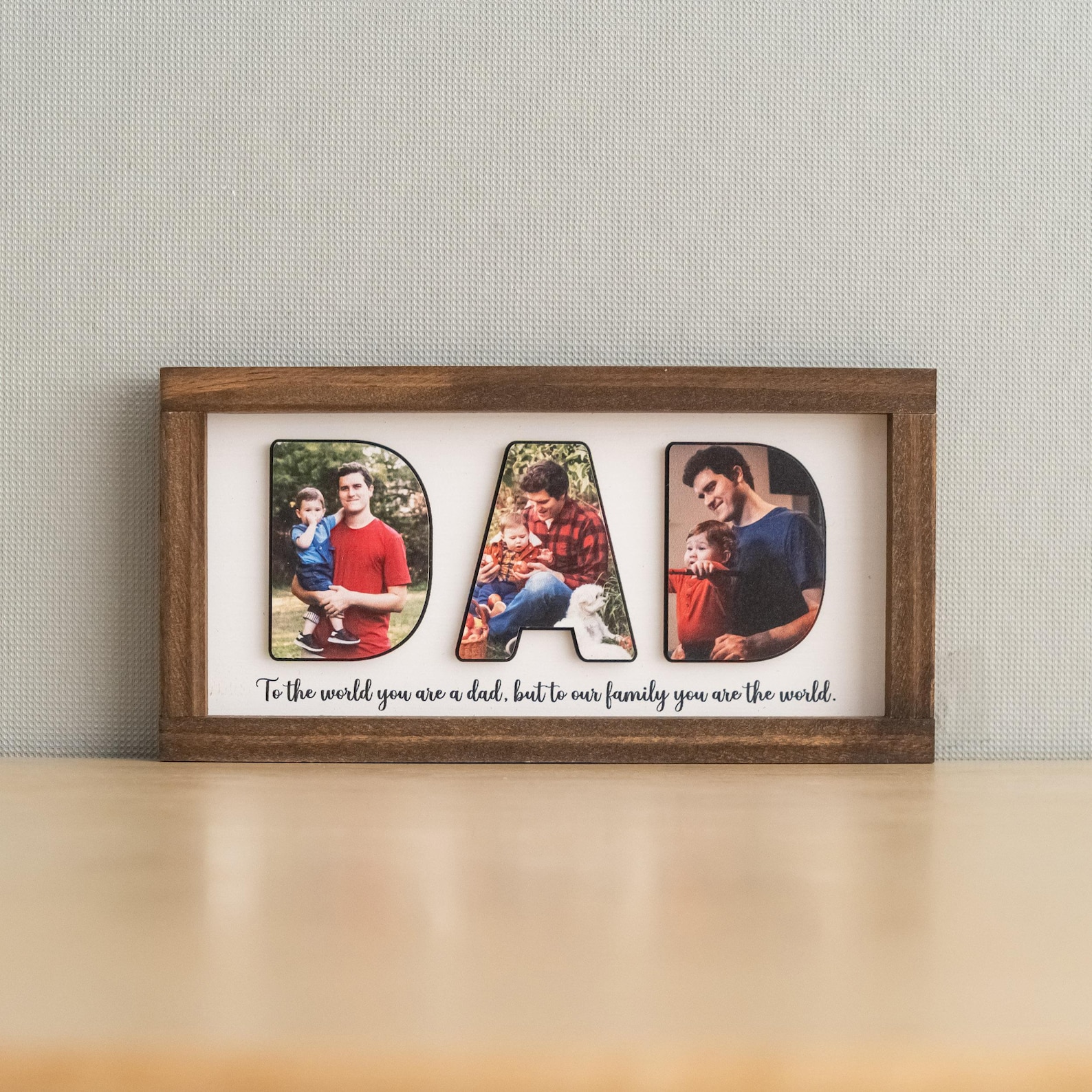 Personalized Photo Sign for Dad