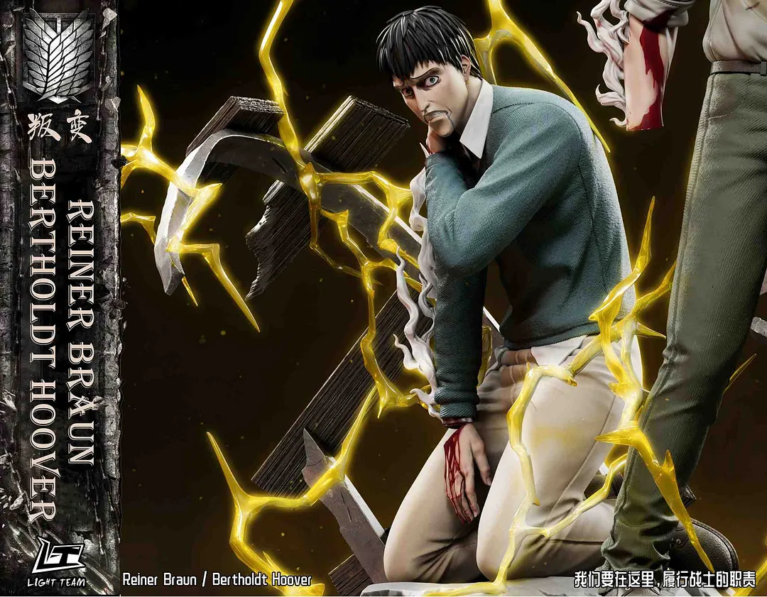 1/6 Scale Reiner Braun & Bertolt Hoover - Attack On Titan Resin Statue ...
