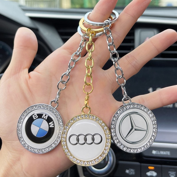 Car Keychain Car Logo Diamond Pendant