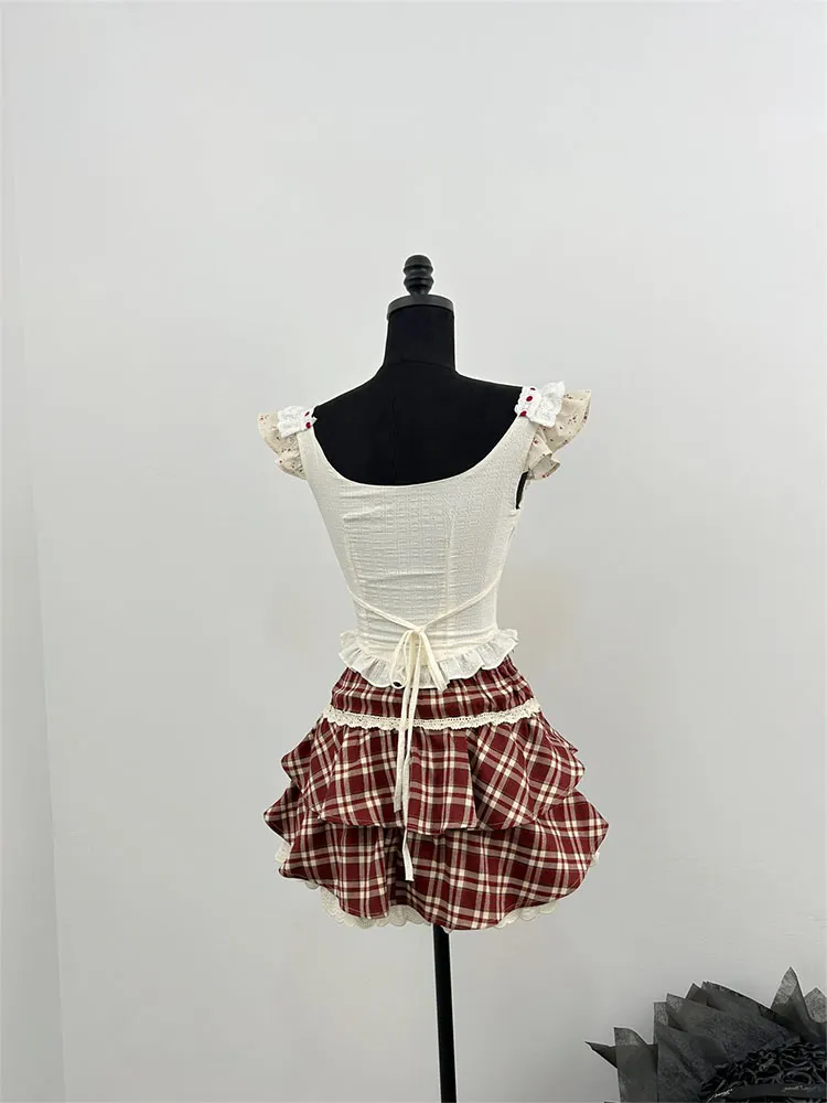 Churchf Women Birthday Rave Mori Girl 2000s Ballet Core Gyaru Outfits 2 ...