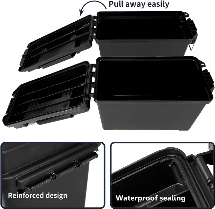 Waterproof Containers Pistol, Rifle, or Shotgun Ammo Storage Box