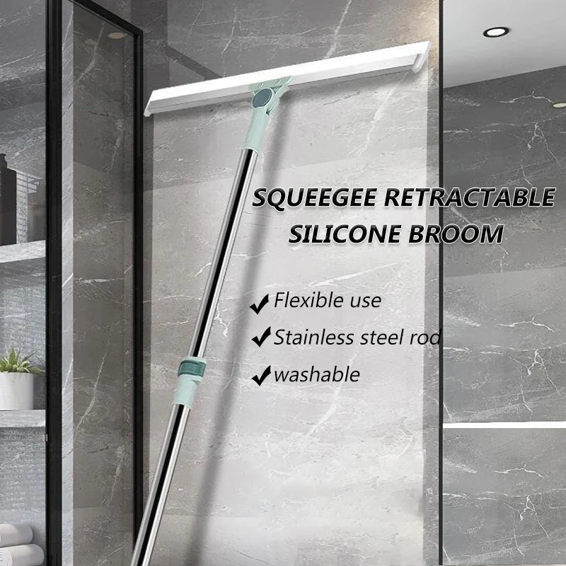 Squeegee Retractable Silicone Broom