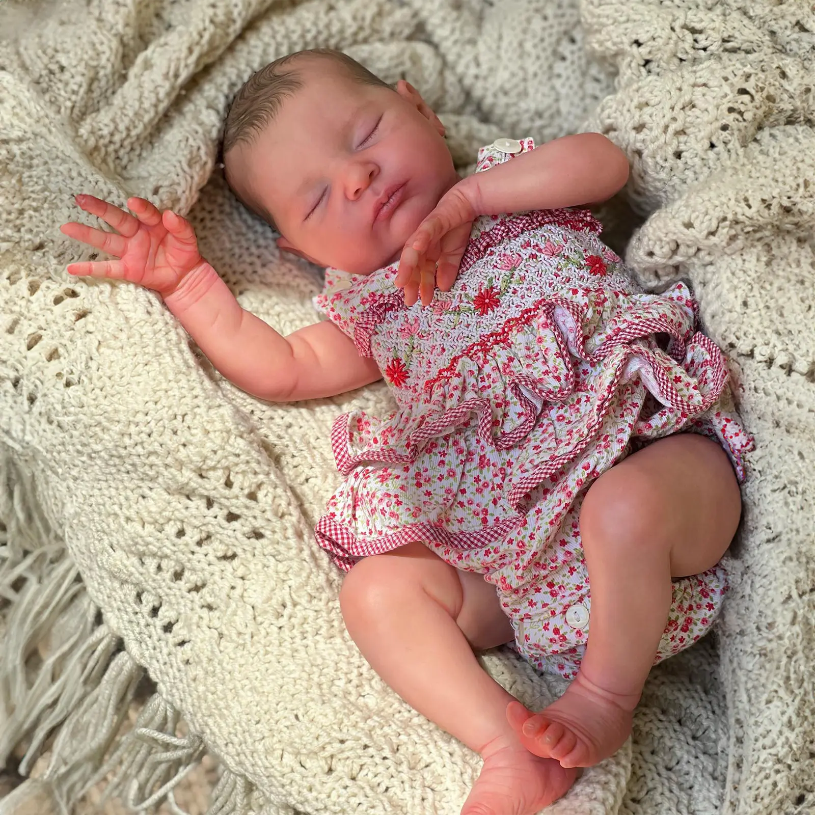 20" Handmade Lifelike Reborn Newborn Baby Sleeping Girl Named Dofina ...