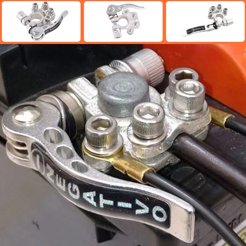 1 Pair Toolless Quick Disconnect Battery Main Cable Post Terminal Shut ...