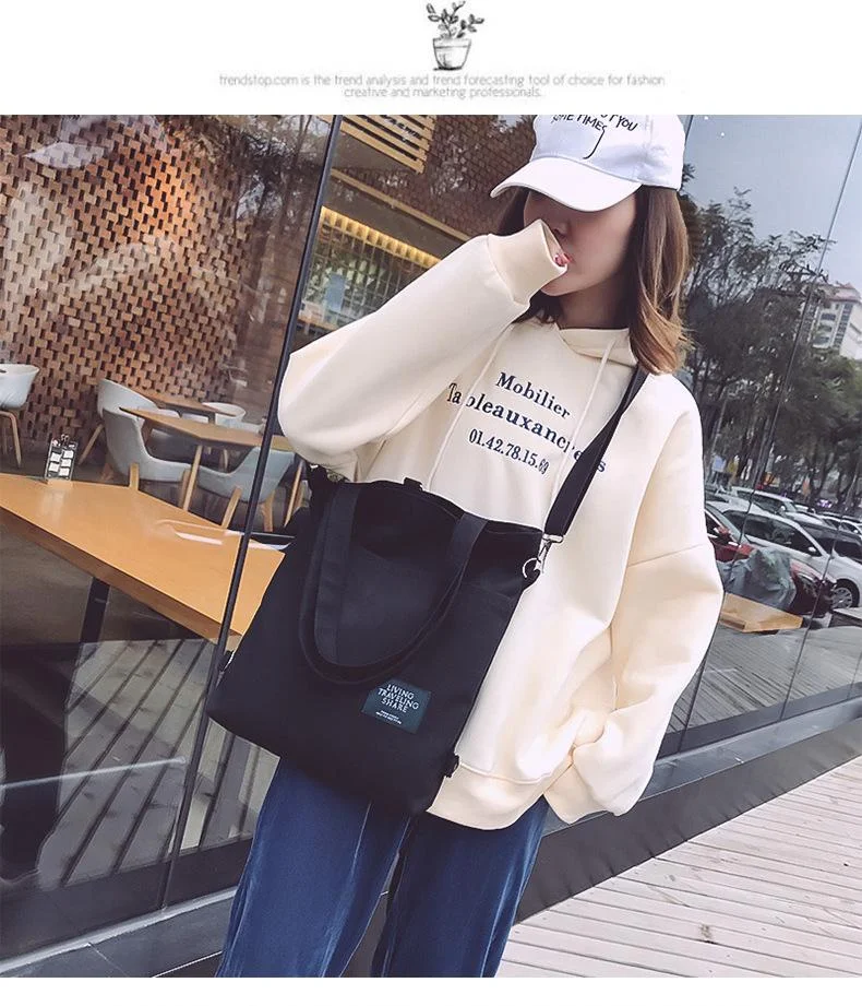 Patch Double Pocket Tote Bag