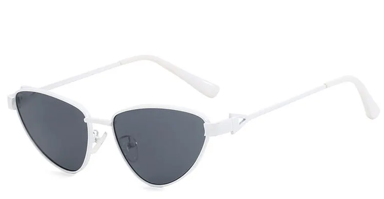 Vintage Metal Cat Eye Sunglasses Women Retro Small Frame triangle Sun ...