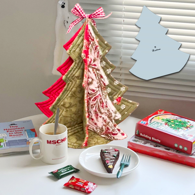 DIY Fabric Christmas Tree Sewing Template & Included Tutorial