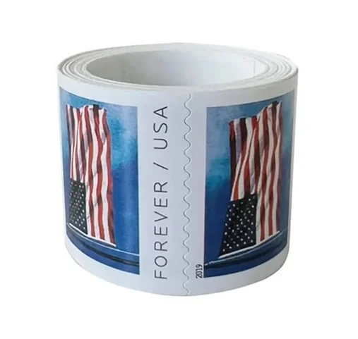 STAMP ROLL DISPENSER WITH TWO ROLL OF 200 FOREVER STAMPS