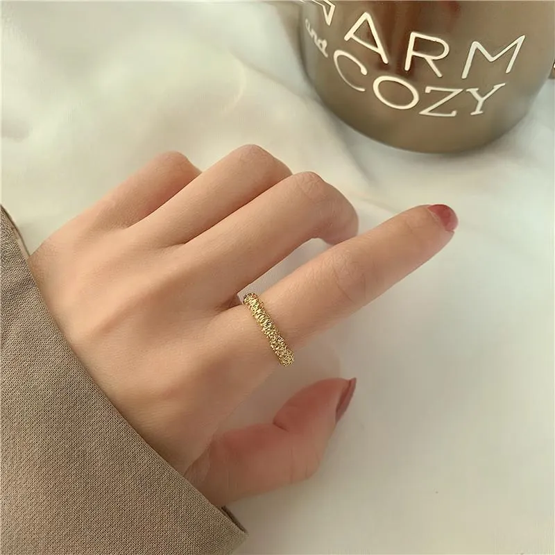 TWO PIECE RHINESTONE OPEN RING(2 PCS)