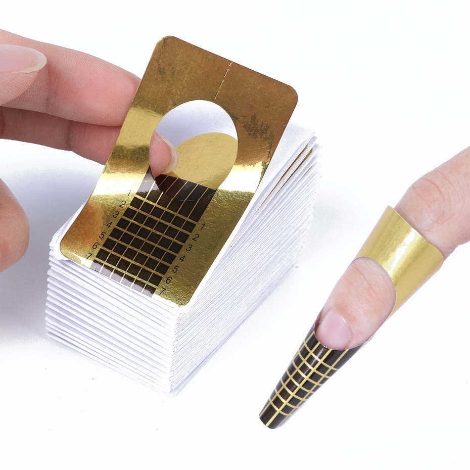 Churchf Professional Nail Form Sticker French Tips Extension Builder ...