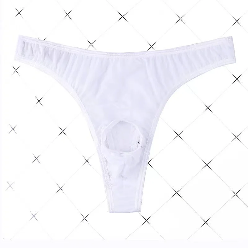 Translucent Mens Underwear EXTLPS Men's Ice Silk Thong - Translucent ...
