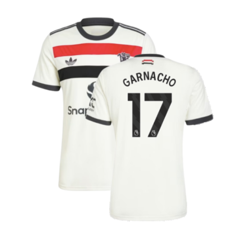 Manchester United Alejandro Garnacho 17 Third Shirt Kit 2024-2025