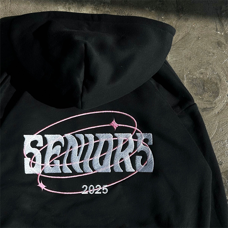 Seniors 2025 Embroidered Graduation Season Hoodie 30.99