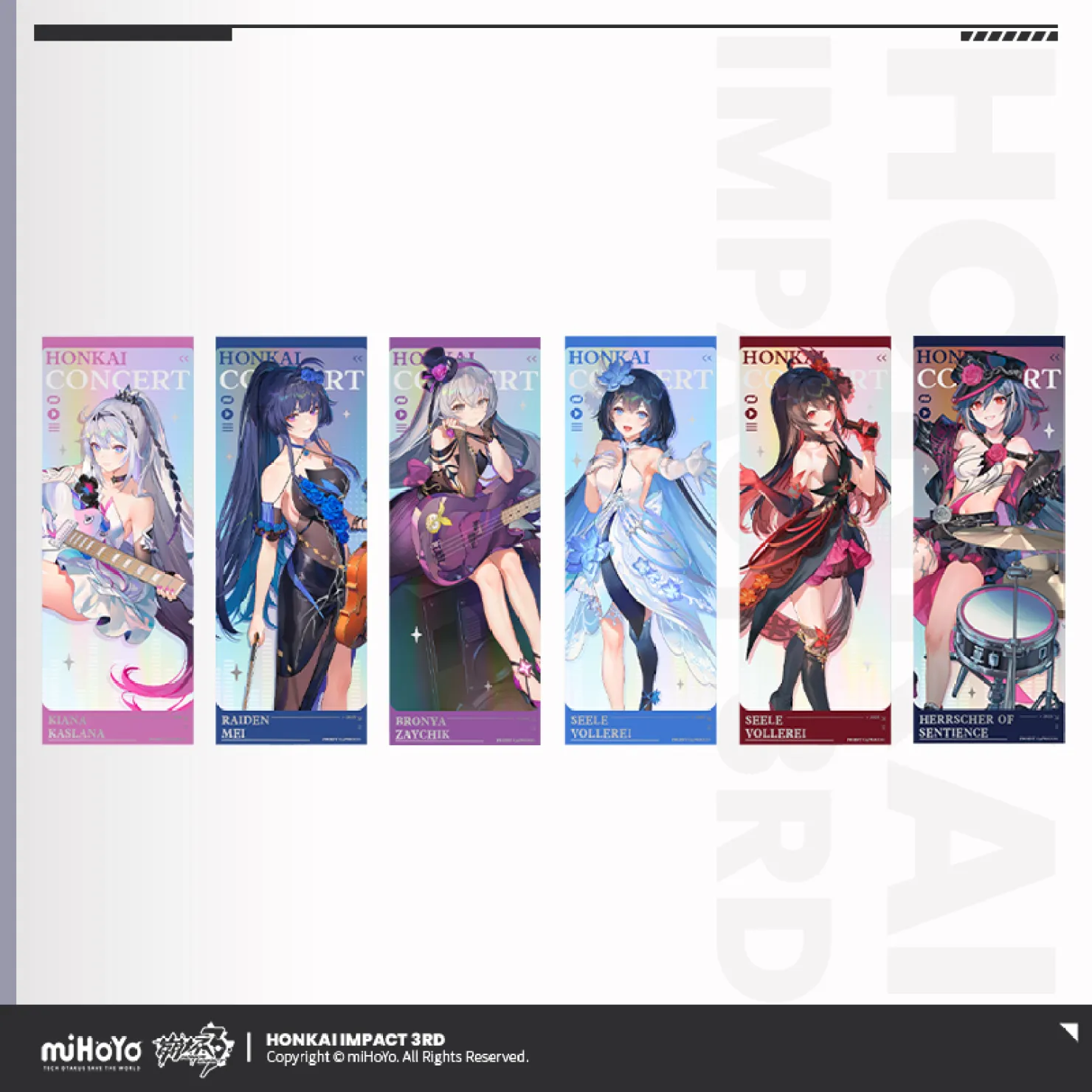 Honkai 3d Concert Series Laser Collection Ticket Set [Original Honkai ...