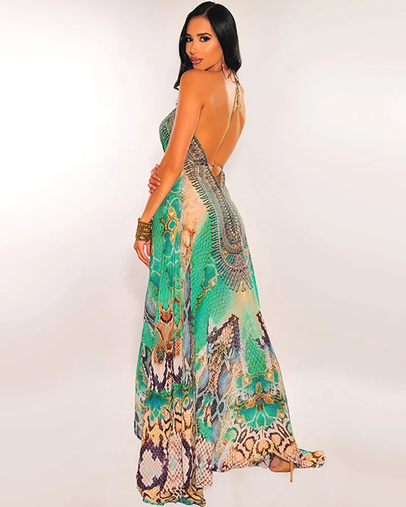 Mix Pint Maxi Dress