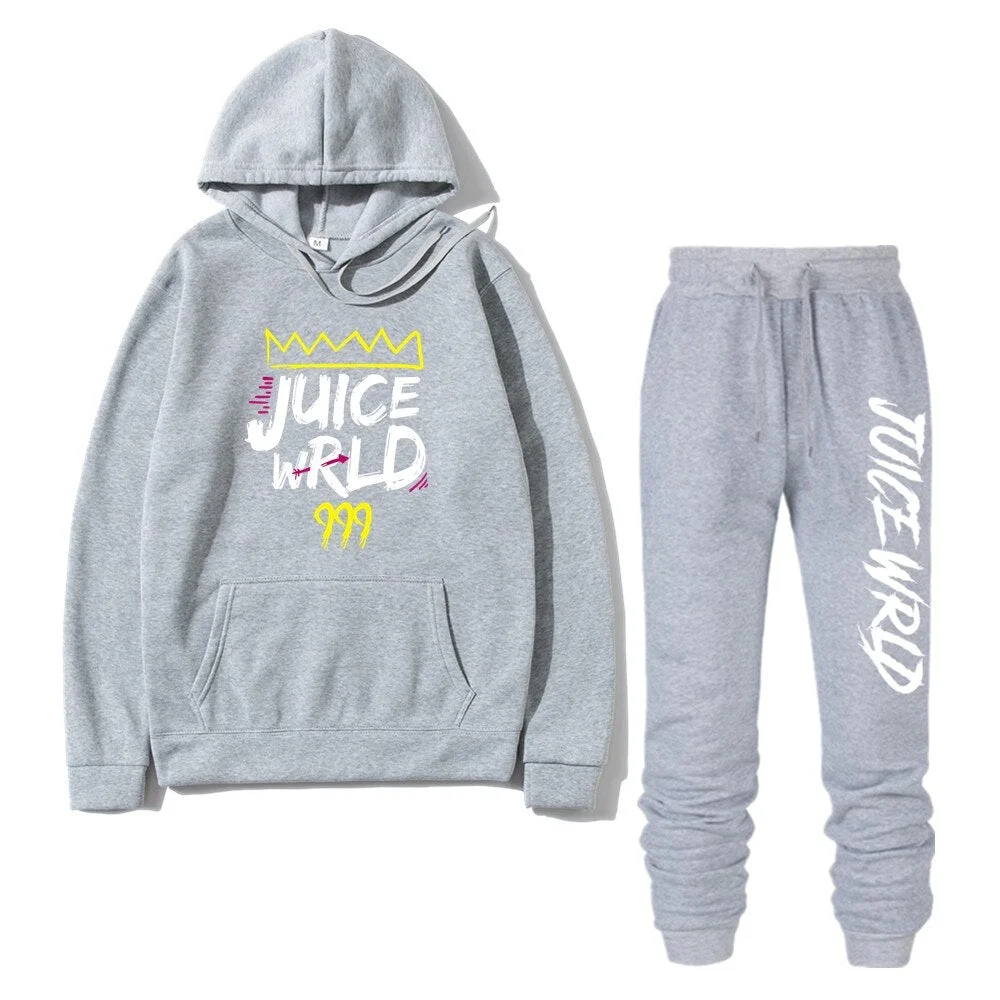 Juice Wrld Hooded Sweatshirt pants Men Rapper Pullover Hoodie Sportwear ...