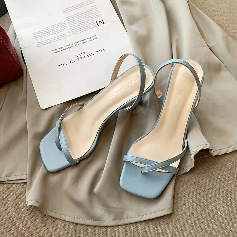 Yyvonne 7CM High Heel Sandals Women's Thick Section 2022 New ...