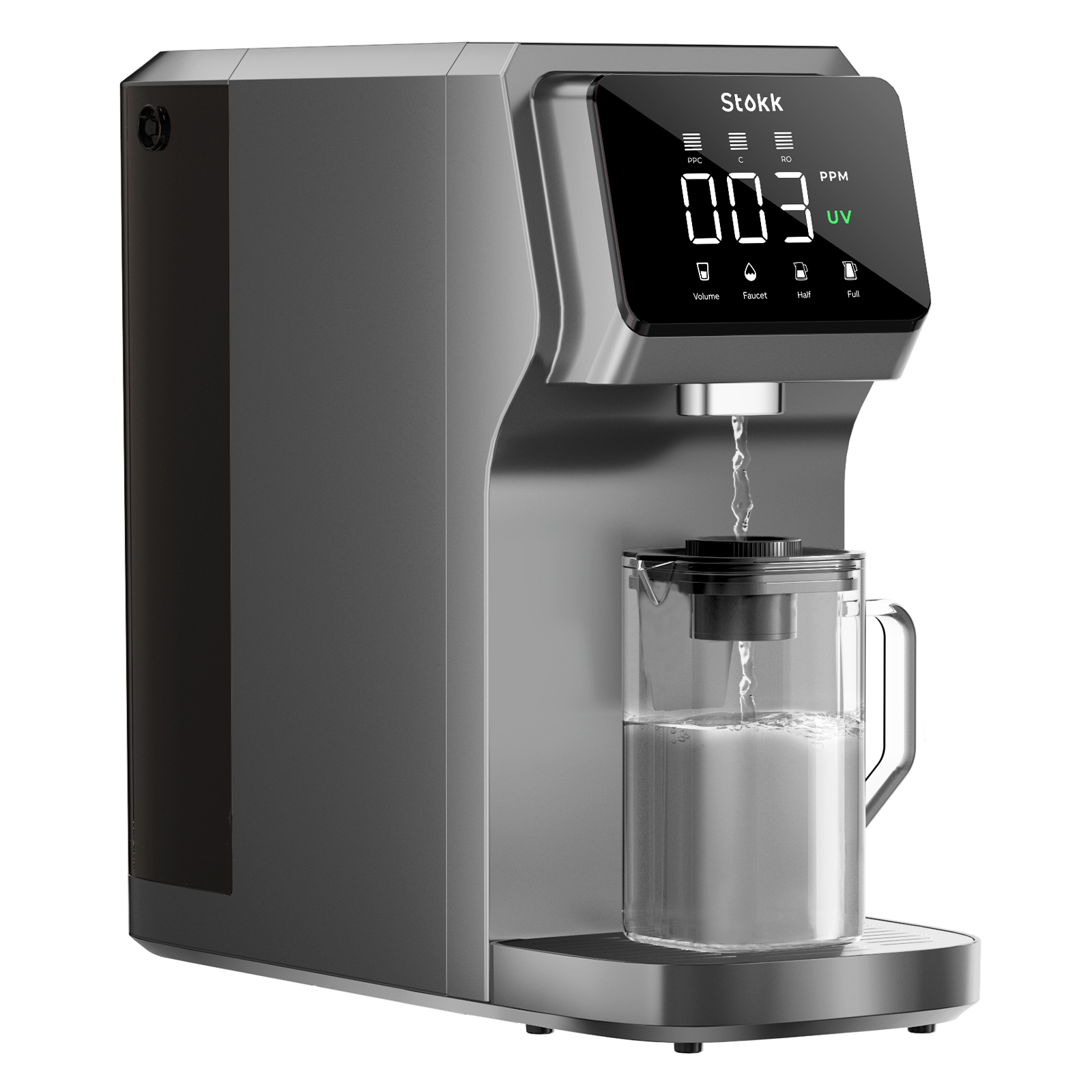 Stokk T1 UV Countertop Reverse Osmosis Water Filter, Carafe Alkaline ...