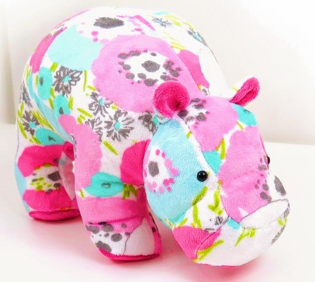 PDF Patchwork Hippo Quilt Pattern