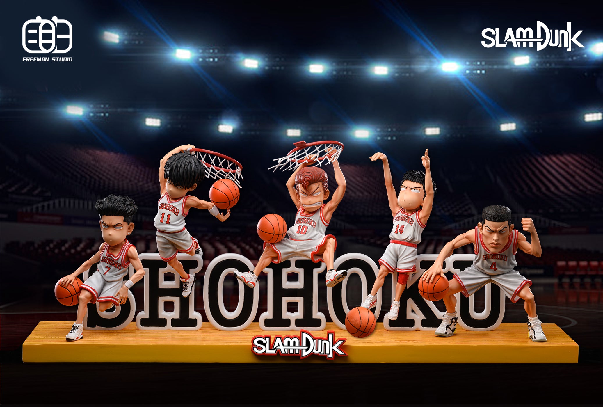 Team Members of Shohoku High - SLAM DUNK Statue - Freeman Studio [Pre ...