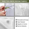 Waffle Pattern Shower Curtain