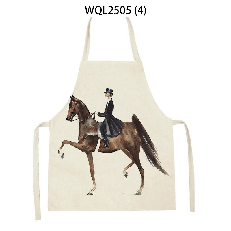Linen Kitchen Apron - Classical mythological animal