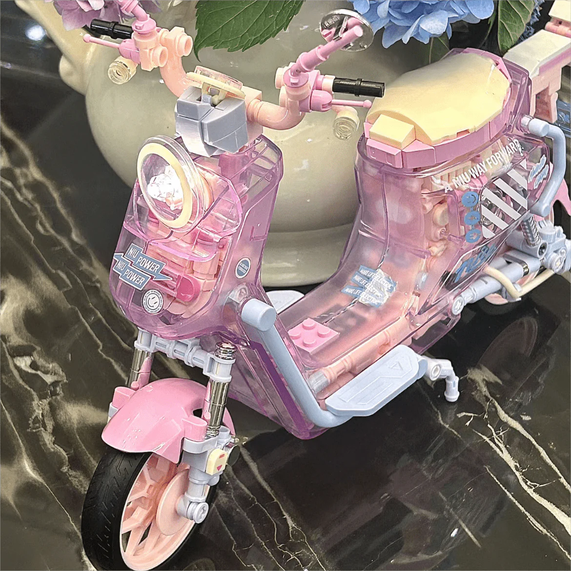 Kawaii Pink Motor Building Bricks