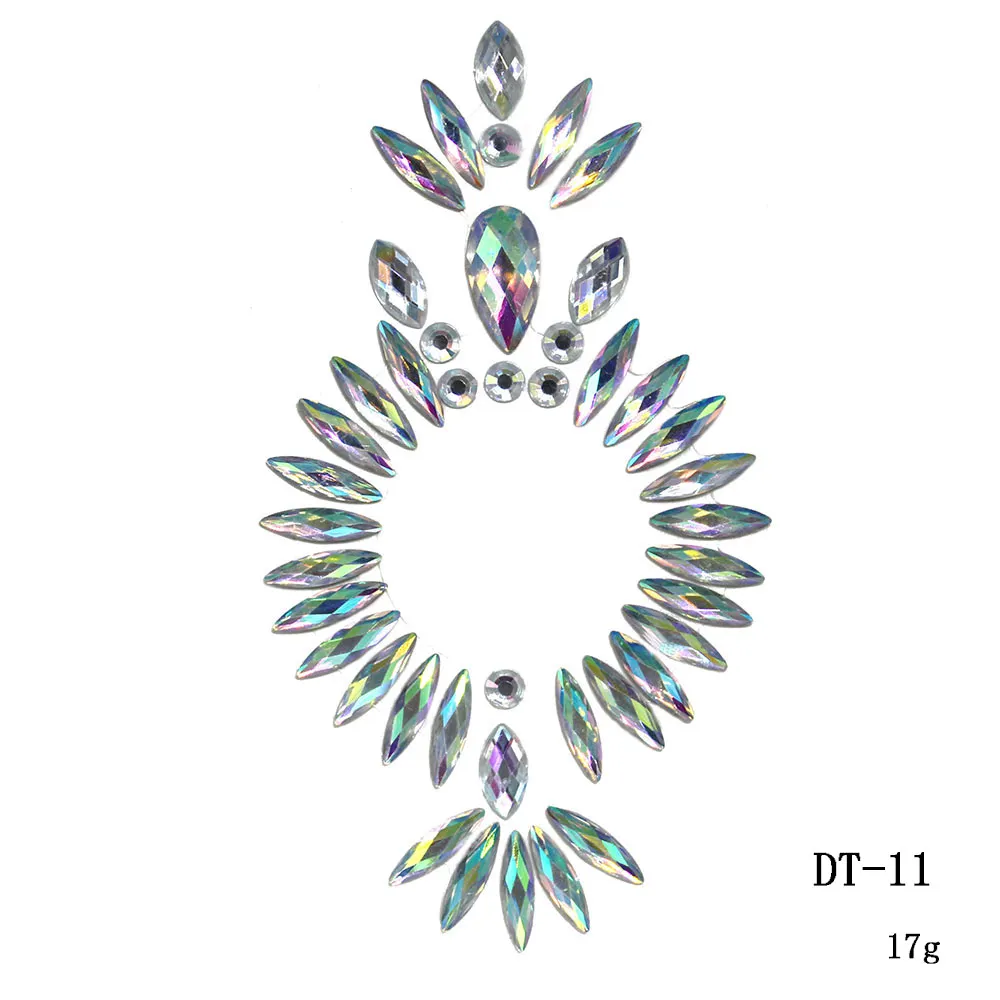Churchf Crystal Belly Button Stickers Belly Dance Glitter Stickers ...