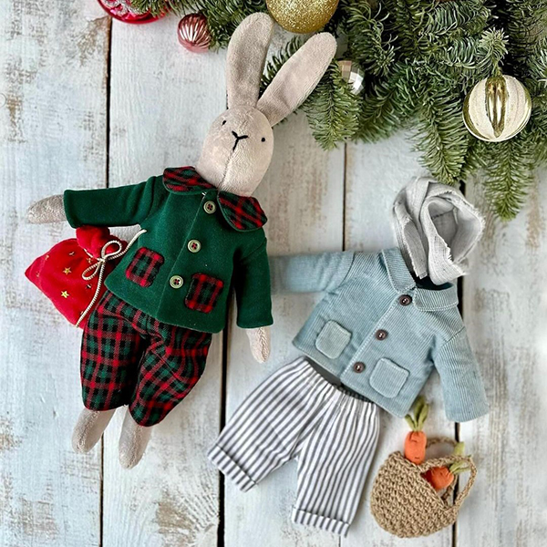 9-Inch Peter Rabbit Sewing Pattern & Jacket + Pants Set, including Step ...