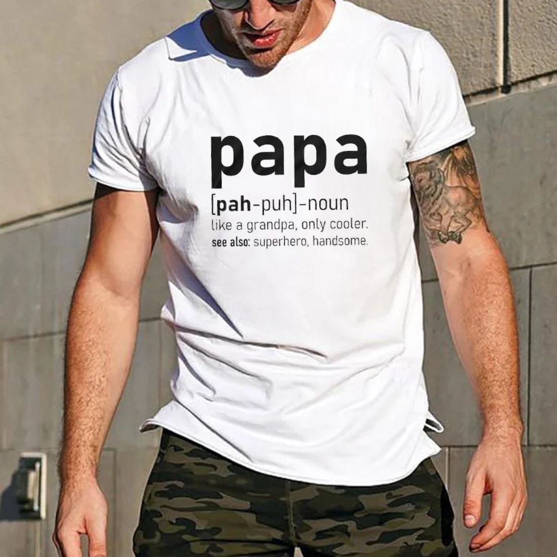 Men's Papa Shirt Papa Definition T-Shirt Father's Day Papa Shirt Papa ...