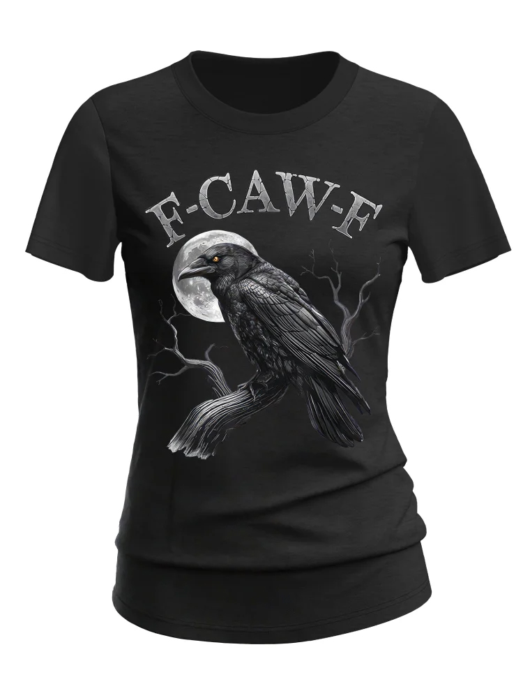 F-Caw-F Crow Cotton Blend T-Shirt