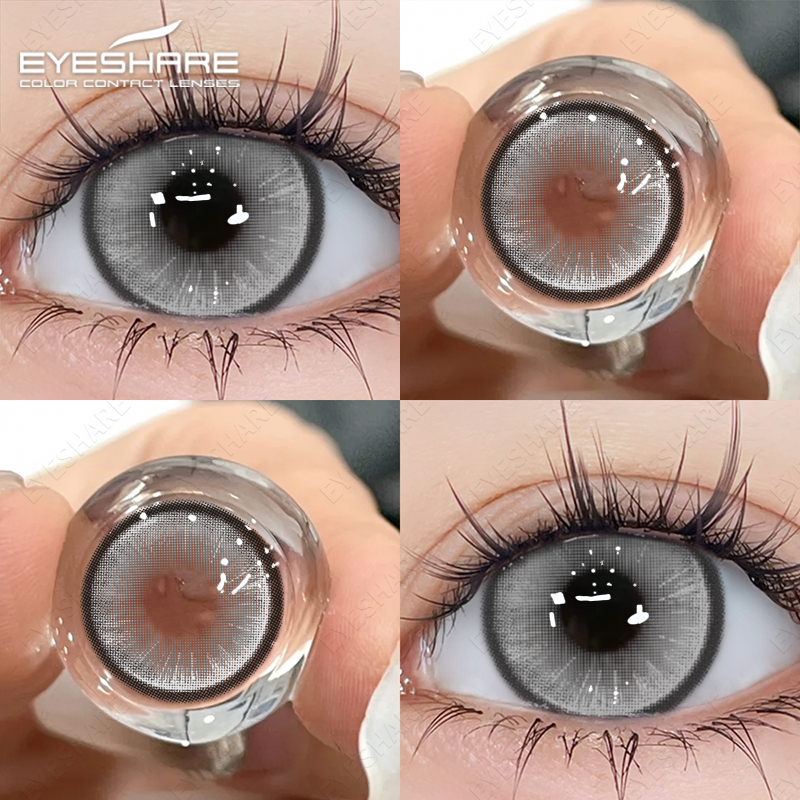 YICKYUE - 1Pair Colorcon Colored Contact Lenses for Eyes Brown Eye Lens ...