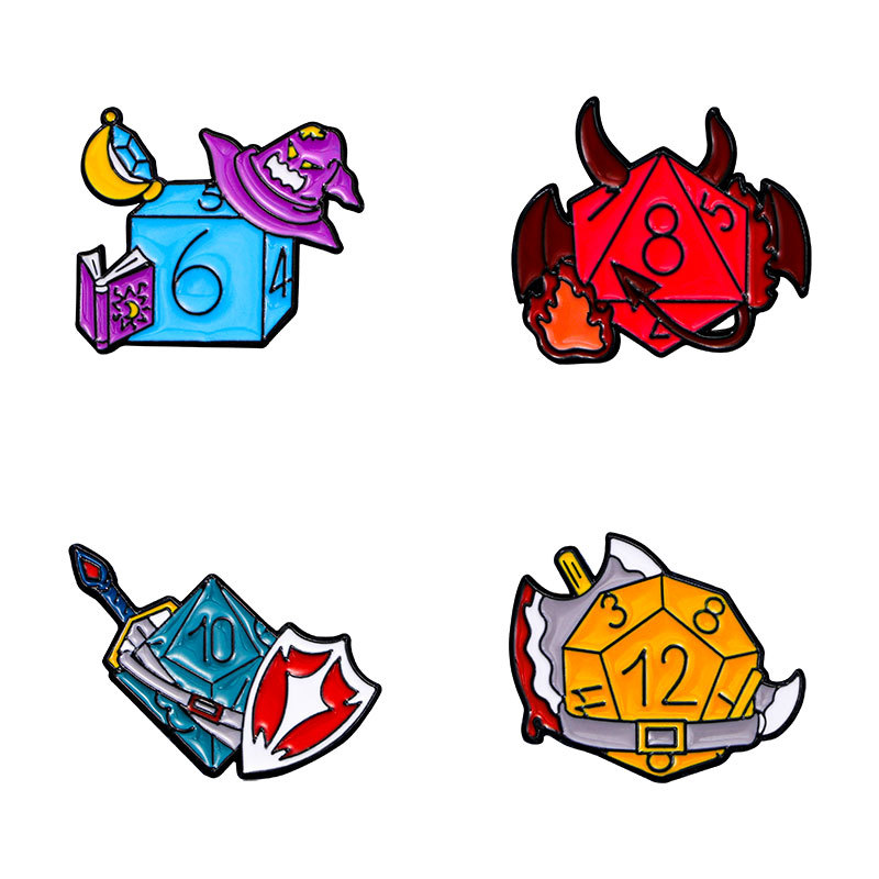 DND Creative Dice Enamel Pin