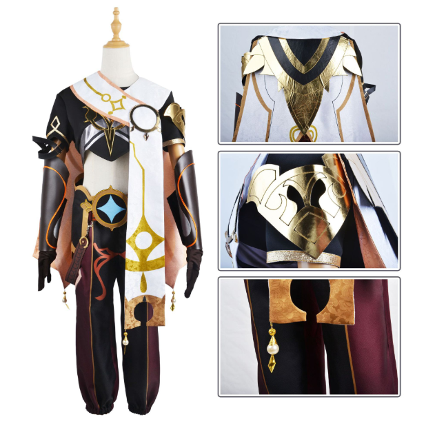 Genshin Impact Traveler Aether cosplay Full set of clothing