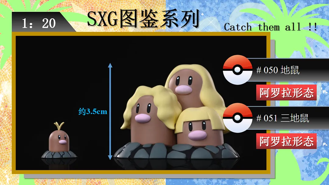 1/20 Scale Alola Region Series - Pokemon Resin Statue - SXG Studios