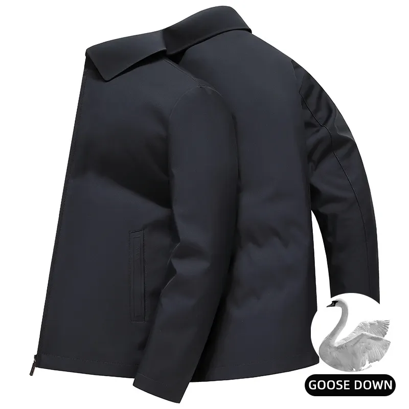 Business Casual Excellence: Men's Fall-Winter Down Jacket with ...