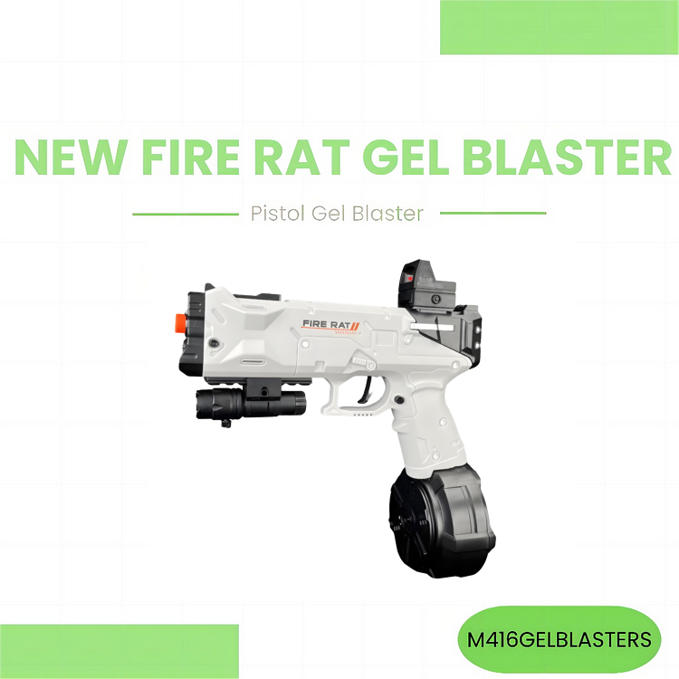Fire Rat Gel Blaster - High-Performance with Drum and Silencer