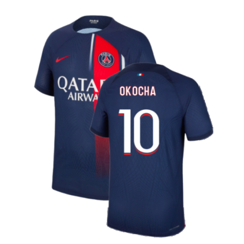 Paris Saint-Germain Jay-Jay Okocha 10 Home Shirt Kit 2023-2024
