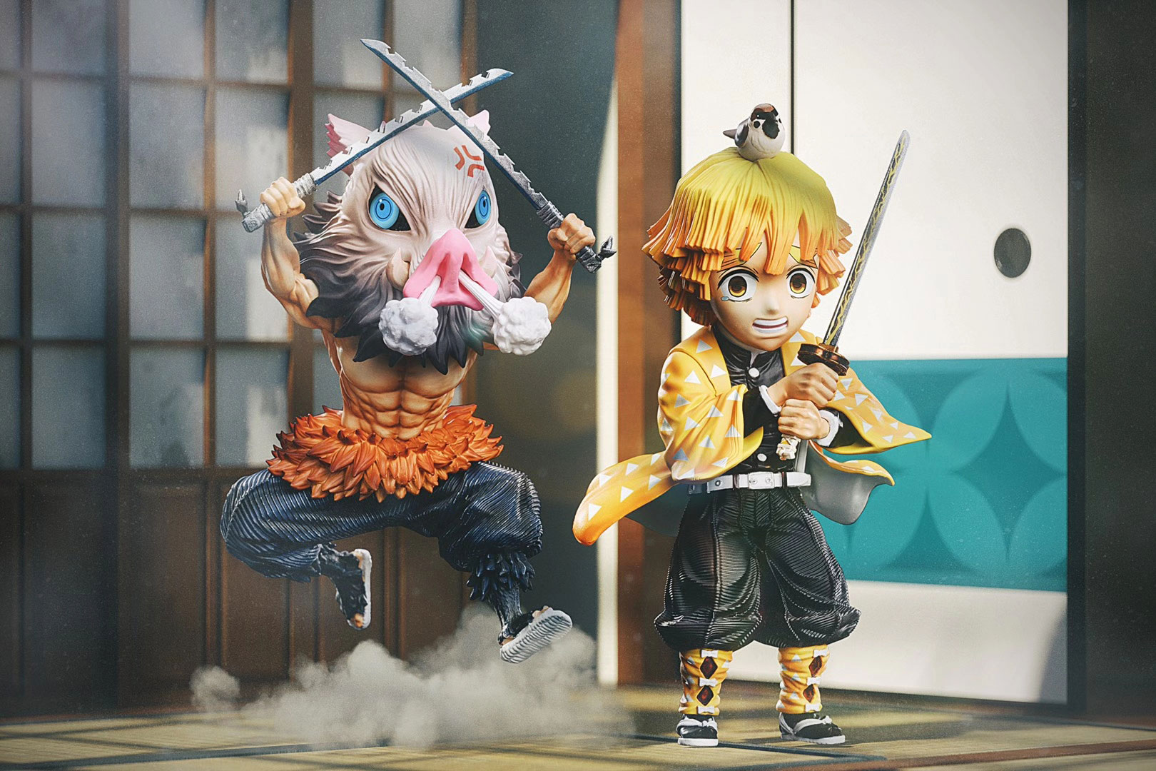 Angry Hashibira Inosuke - Demon Slayer: Kimetsu No Yaiba Resin Statue ...