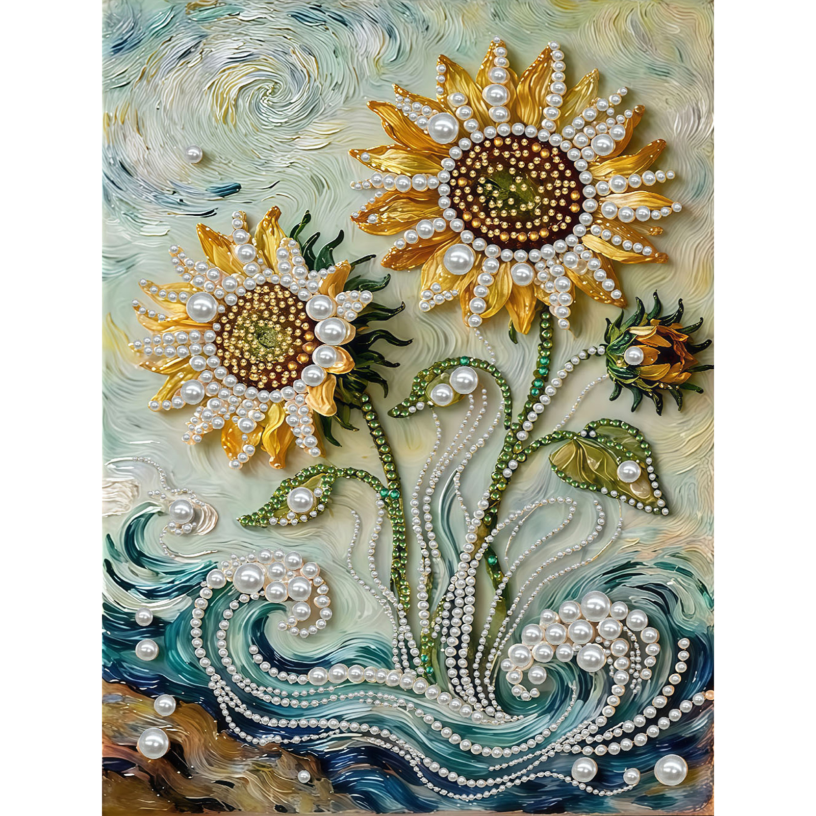 Sunflower - Pearl Painting - Diamond Painting(30*40cm)-1563796.04