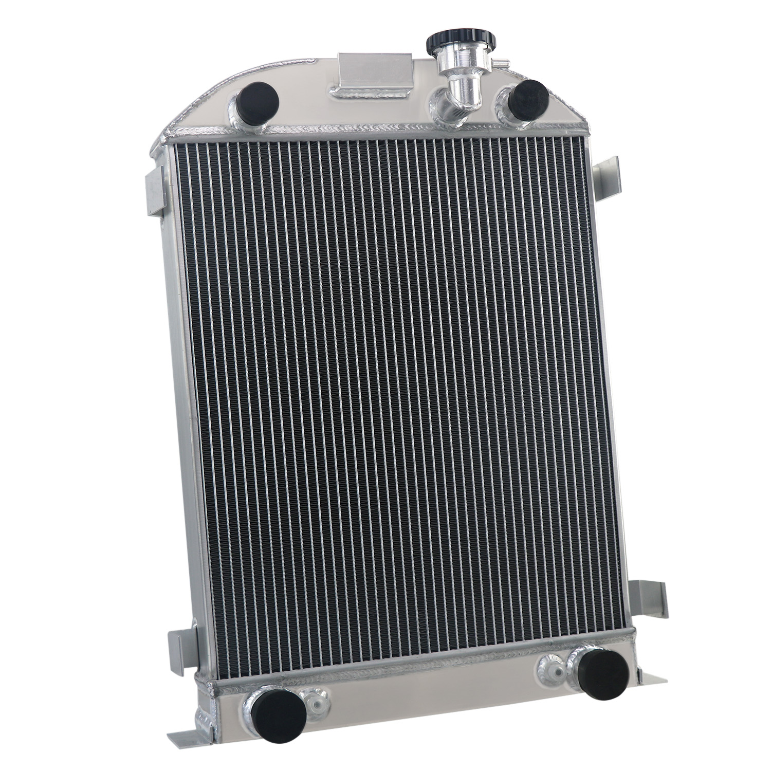 4 Row Aluminum Radiator For Ford 30 31 Model A & 32 Model B Chevy V8 ...