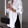 ⏳Women Casual Side Slit Shirt