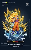 1/6 & 1/4 Scale Super Saiyan 3 Son Goku with LED - Dragon Ball Resin ...