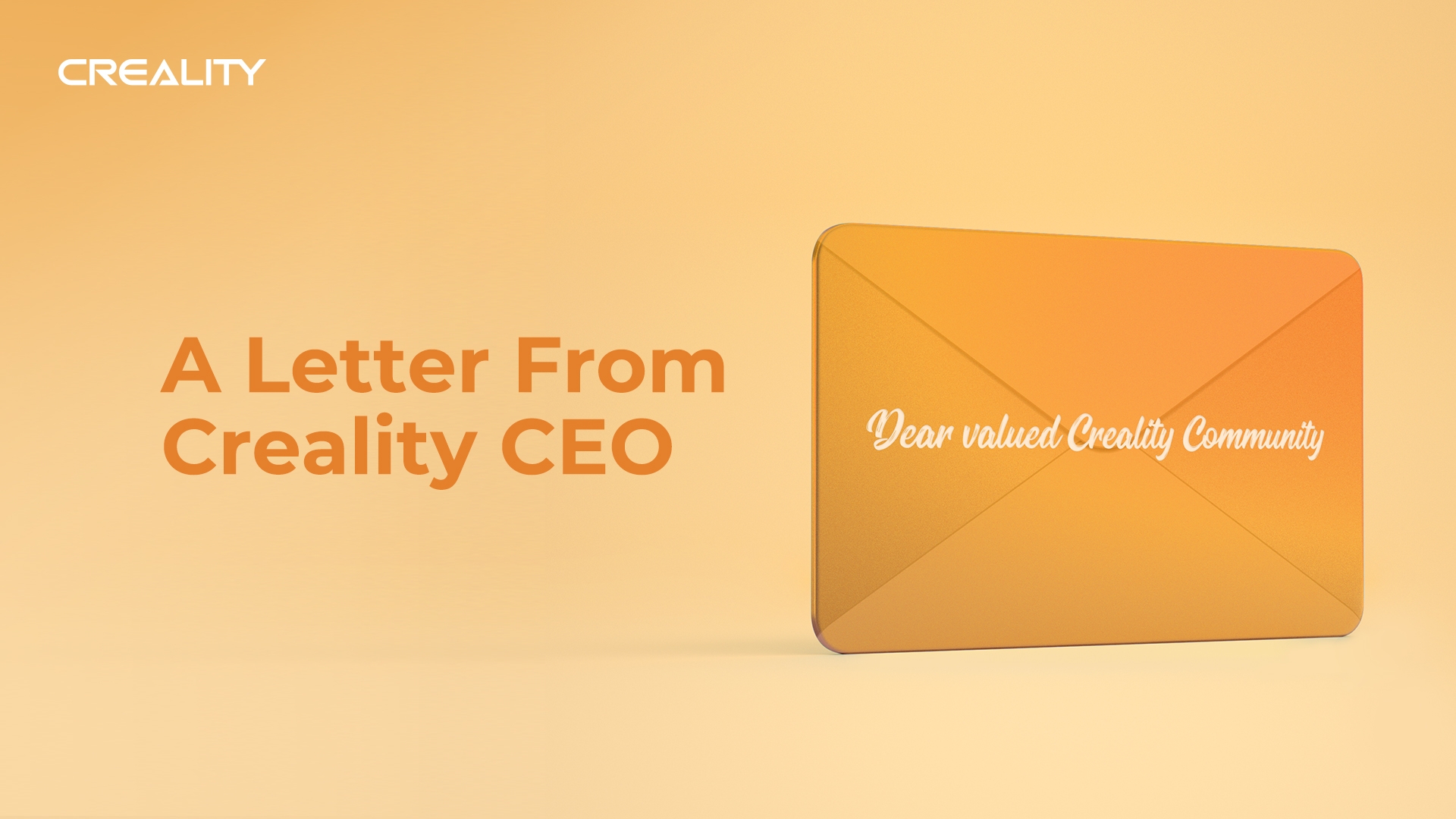 A Letter from Creality CEO Adam Ao