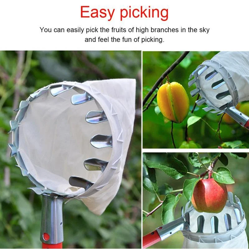 Fruit Picker Head Basket Portable Fruits Catcher For Harvest Picking ...