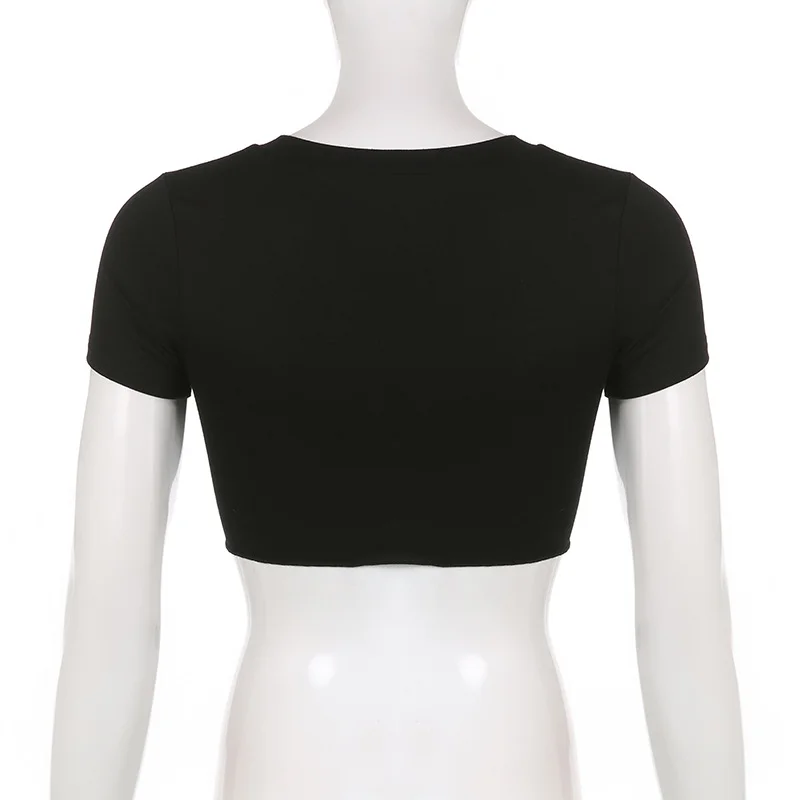 DARK BUTTERFLY IRREGULAR CROP TOP