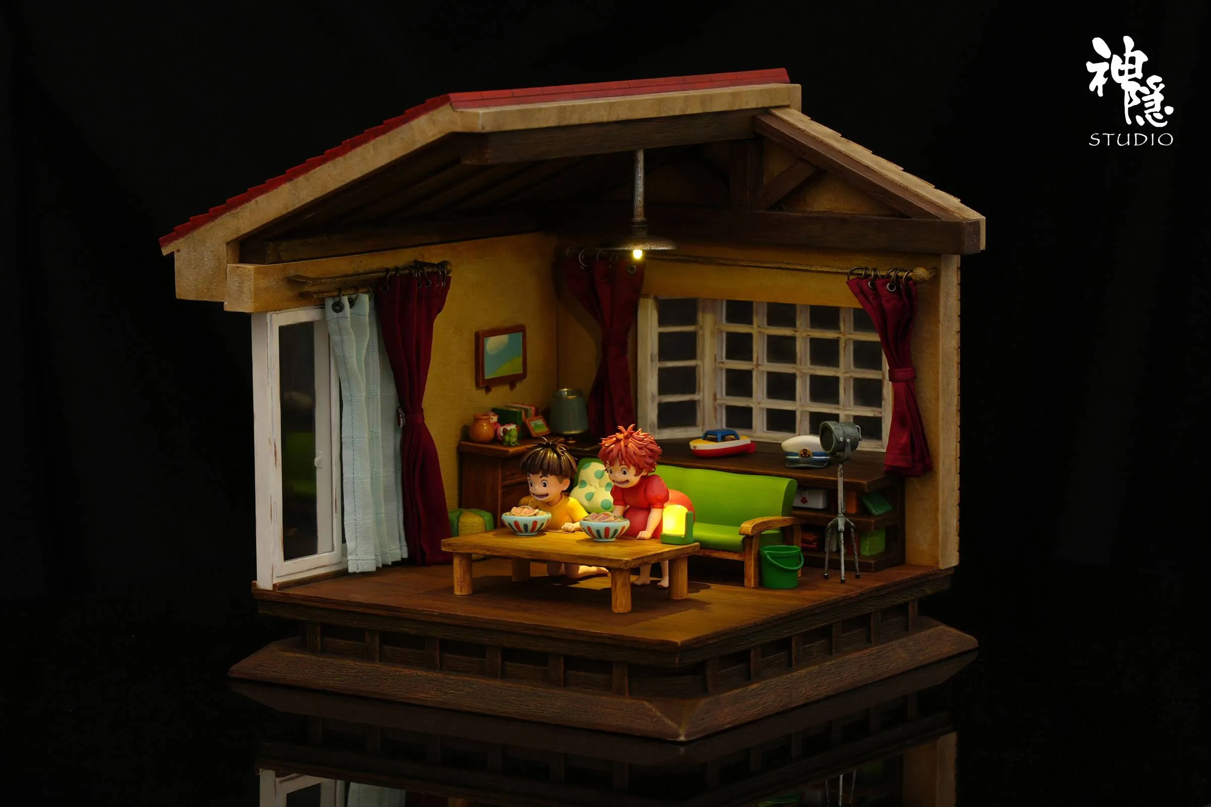 Three Minutes of Blissful Delight with LED - Ponyo Resin Statue ...