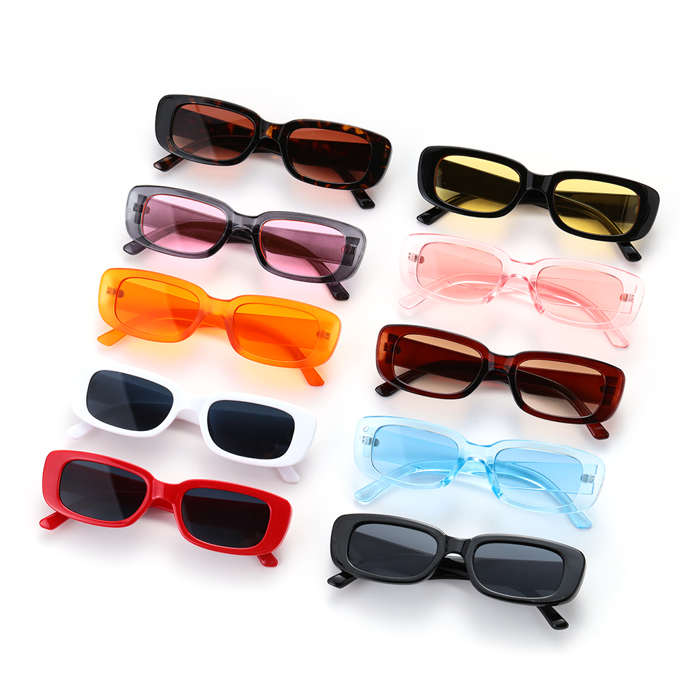 Square Frame Small Rectangle Sunglasses Female Shades Vintage Eyewear ...