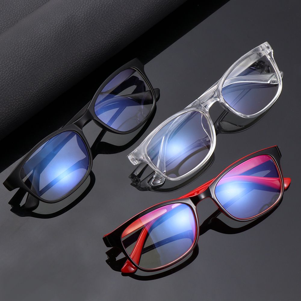 Classic Square Clear Lens Flat Mirror Computer Eyeglasses Frames ...