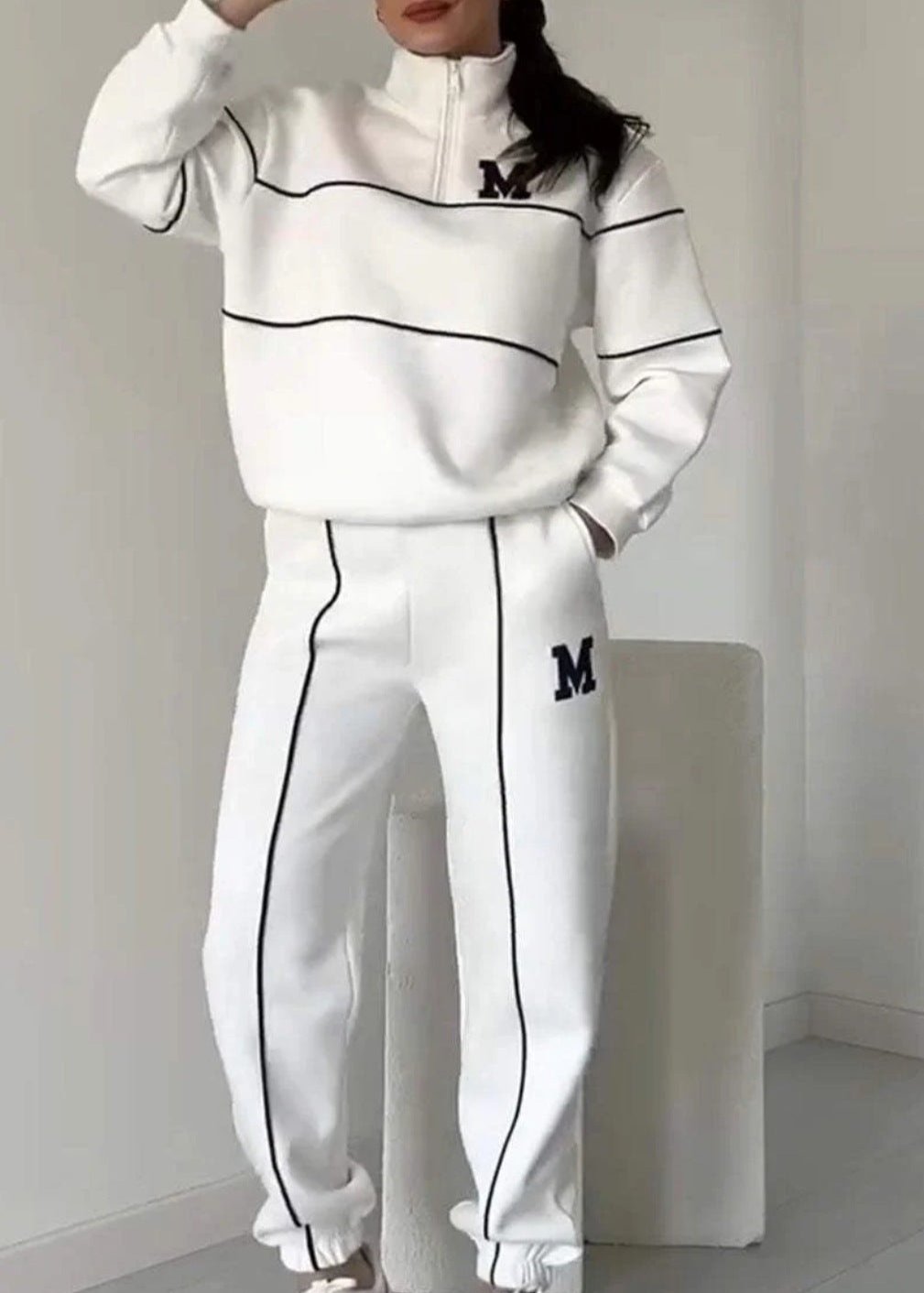 Varsity Vibe - Michigan Lettered Tracksuit